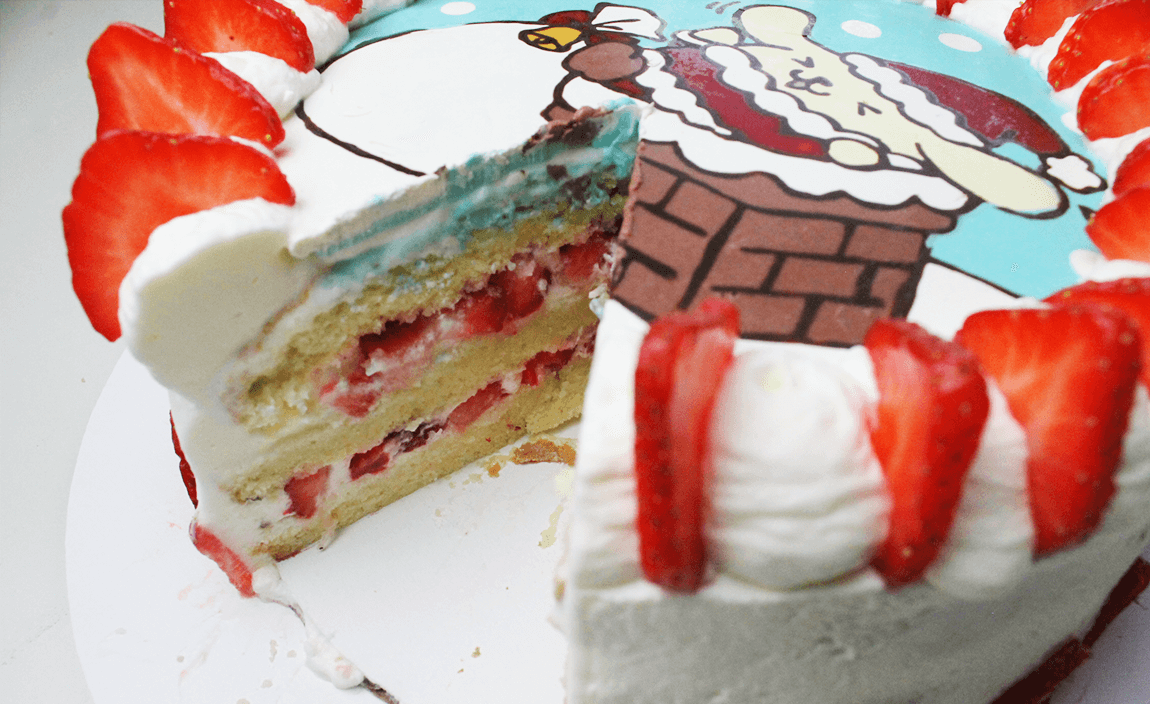 PomPomPurin Christmas Cake - MuchMunchies