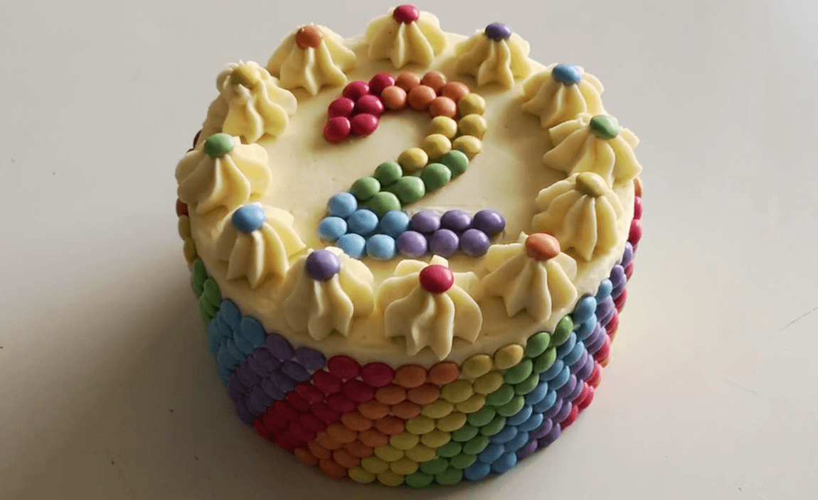 Smarties Birthday Cake - MuchMunchies