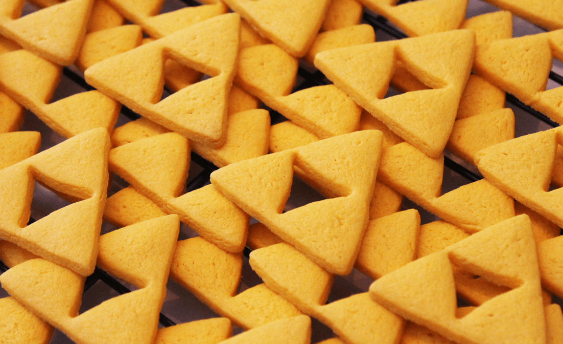 Triforce Sand Cookies - MuchMunchies